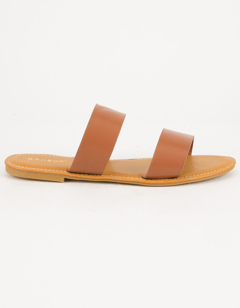 BAMBOO Double Strap Tan Womens Sandals - TAN - 11 | Tillys