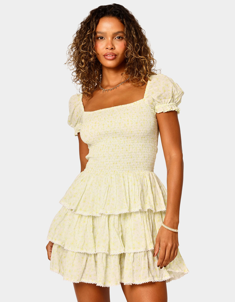 AMY JANE LONDON Rosabella Womens Mini Dress - YELLOW - XL | Tillys