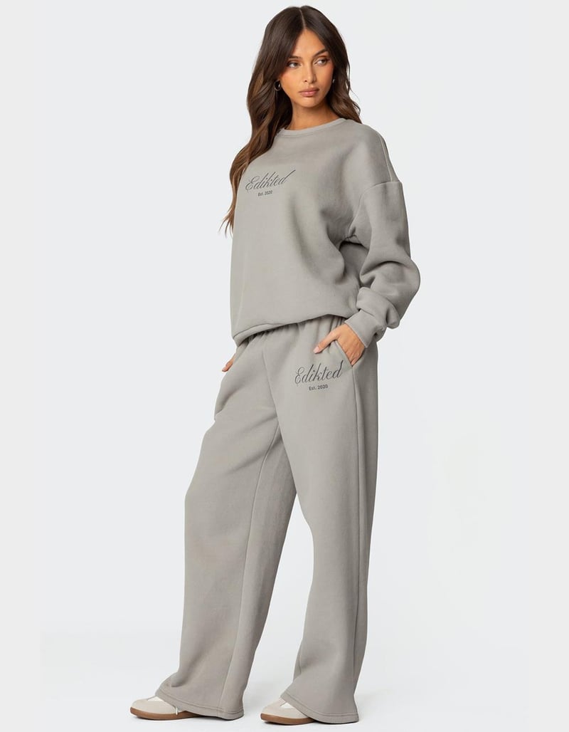 EDIKTED Get Edikted Sweatpants - GRAY - XL | Tillys