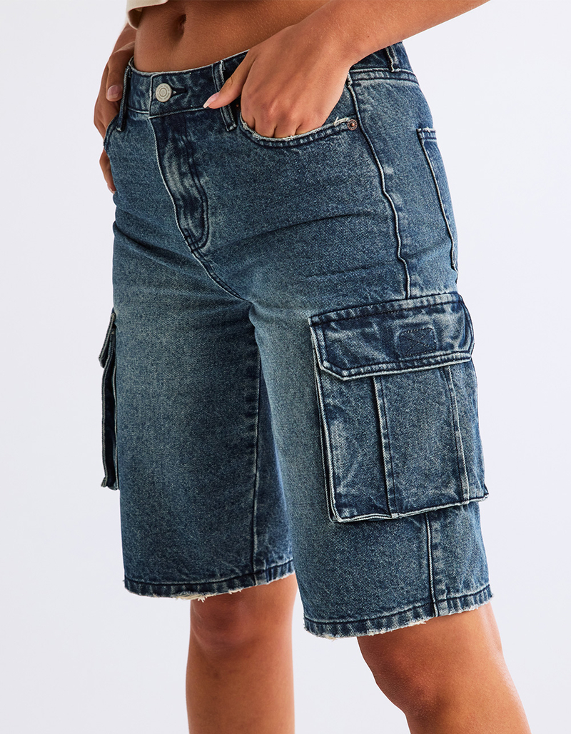 RSQ Womens Cargo Jorts - MEDIUM WASH | Tillys