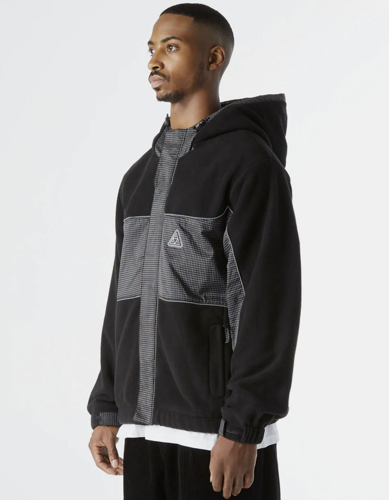 HUF Nauls Polar Fleece Mens Jacket - BLACK | Tillys