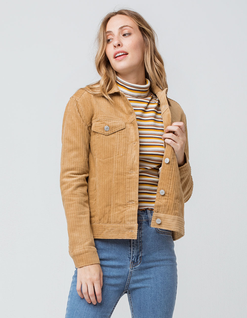 Sky And Sparrow Wide Corduroy Tan Womens Jacket Tan L Tillys