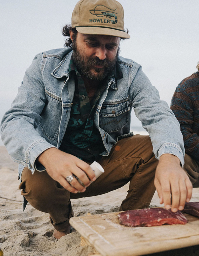 HOWLER BROTHERS Denim Depot Mens Jacket - LIGHT WASH | Tillys