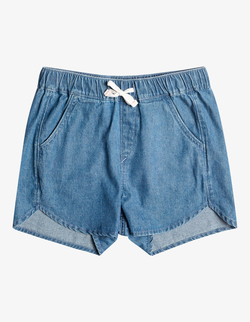 ROXY Genial Moment Girls Beach Shorts - MEDIUM WASH - XL | Tillys