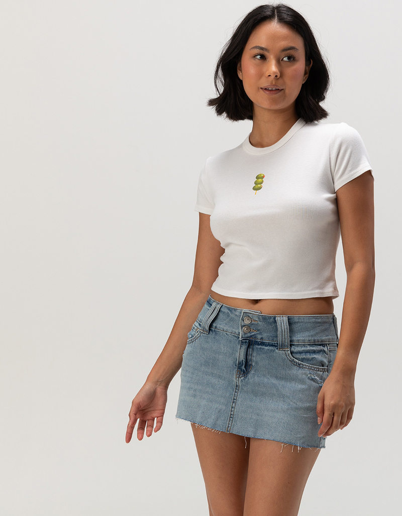 REWASH Double Button Womens Denim Micro Mini Skirt - MEDIUM WASH | Tillys