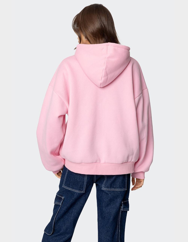 EDIKTED Edikted NYC Oversized Hoodie - LIGHT PINK - L | Tillys