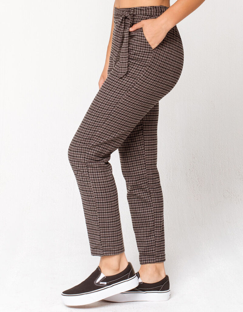 Sky And Sparrow Knit Tie Waist Womens Pants Blkgr 359951127