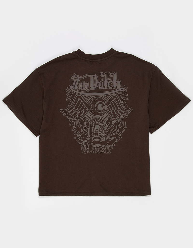 VON DUTCH Classic Mens Boxy Tee - BROWN - XL | Tillys
