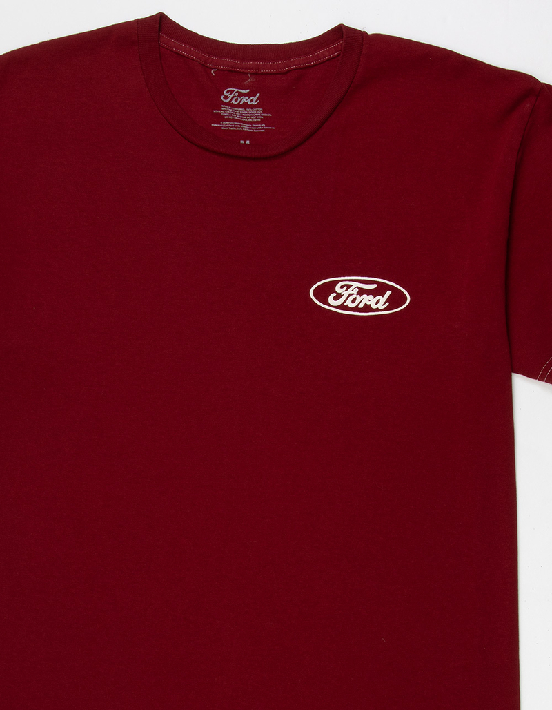 FORD Mustang Mens Tee - BURGUNDY - L | Tillys