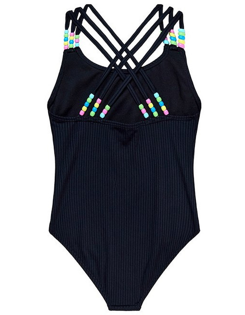 BEACH LINGO Candy Girls One Piece Swimsuit - BLACK | Tillys