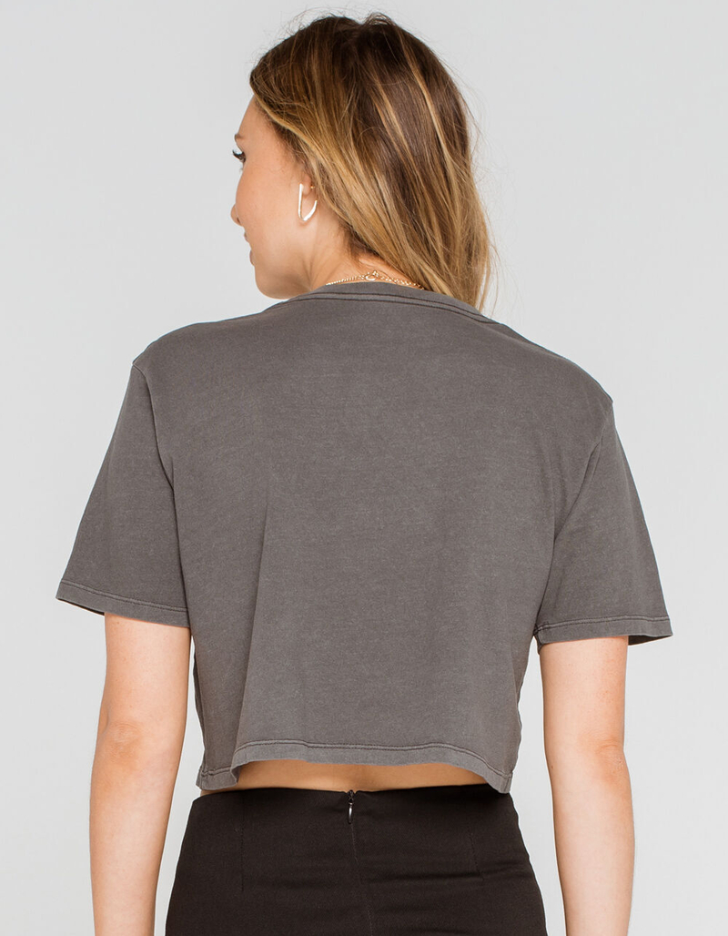 FULL TILT Tiger Blossom Womens Crop Tee - BLACK | Tillys