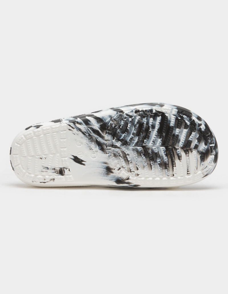 CROCS Marble Mens Classic Slide Sandals - BLK/WHT | Tillys