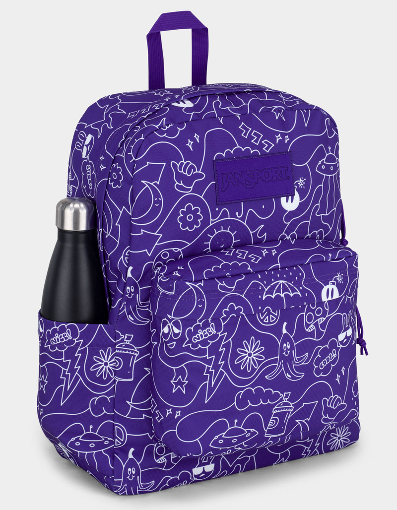 JANSPORT SuperBreak Plus Backpack - DUB DOODLE PURPLE - ONE SIZE | Tillys