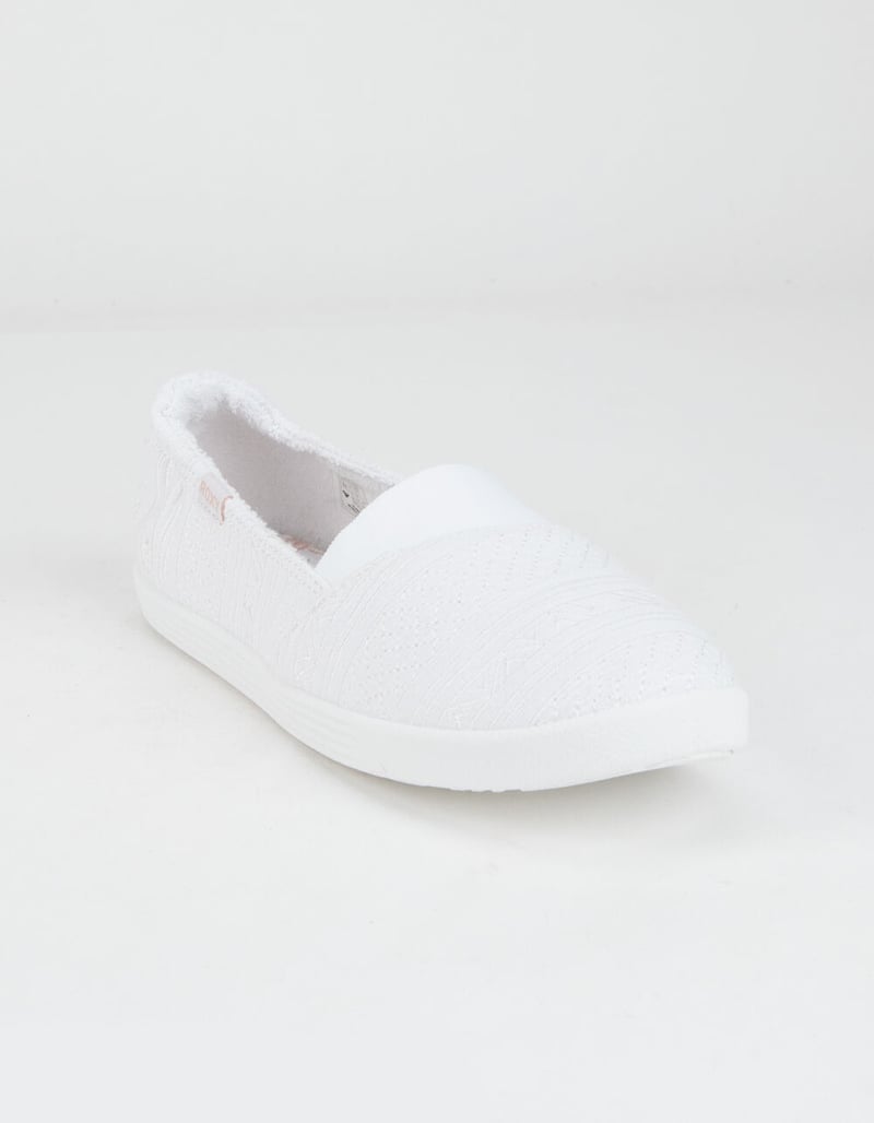 ROXY Danaris Womens White Slip-On Shoes - WHITE - 7 | Tillys
