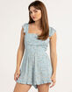RSQ Womens Tie Back Romper - BLUE COMBO | Tillys