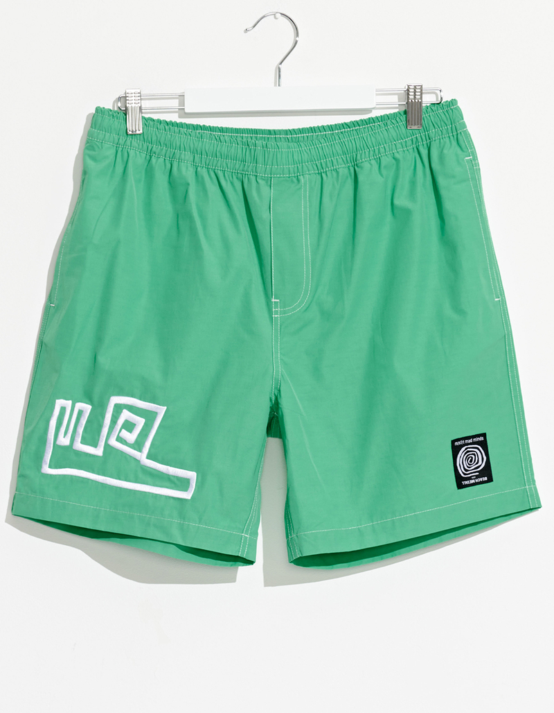 MISFIT SHAPES Recycled Canned Meta Mens Shorts - GREEN | Tillys