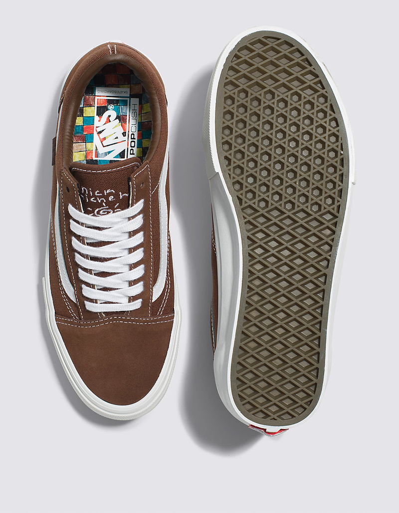 VANS x Nick Michel Old Skool Mens Skate Shoes - BROWN/WHITE - 7 | Tillys