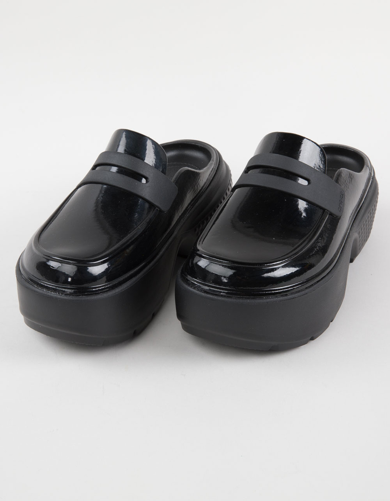 CROCS Stomp High Shine Womens Loafers - BLACK | Tillys
