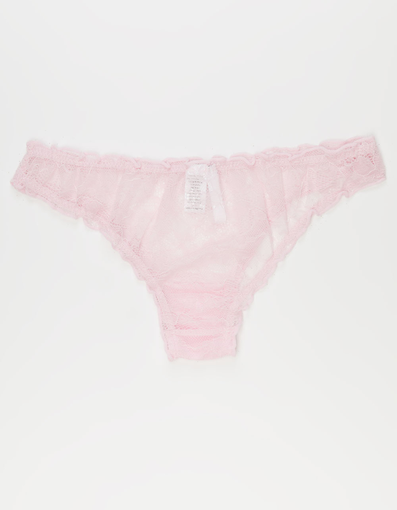 FULL TILT Lace Lettuce Edge Bikini Panties - PINK | Tillys