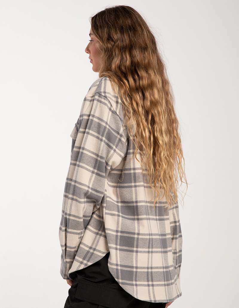 RSQ Womens Boyfriend Plaid Flannel - GRAY COMBO | Tillys