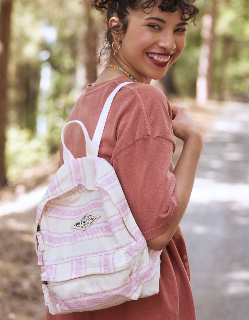 BILLABONG Mini Mama Womens Backpack - PNK/WHT - ONE SIZE | Tillys
