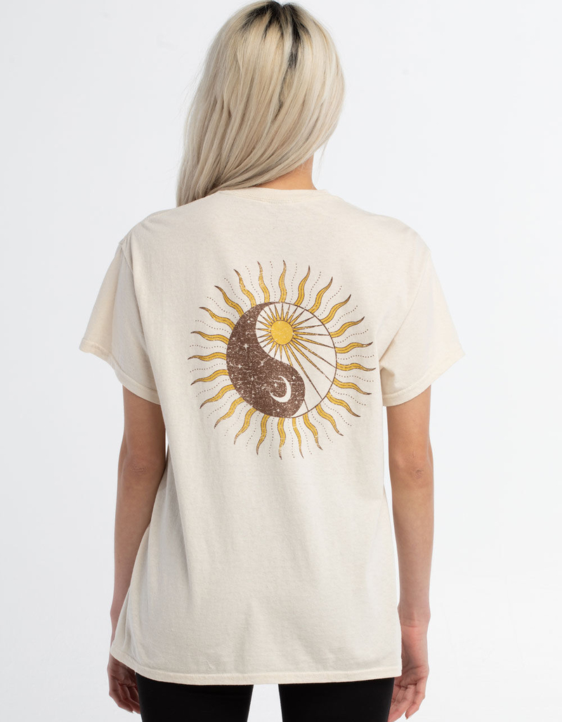 FULL TILT Yin And Yang Womens Oversized Tee - NATURAL | Tillys