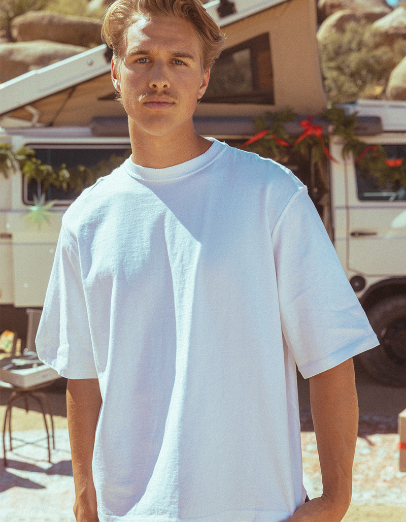 RSQ Mens Vintage Wash Boxy Tee - WHITE | Tillys