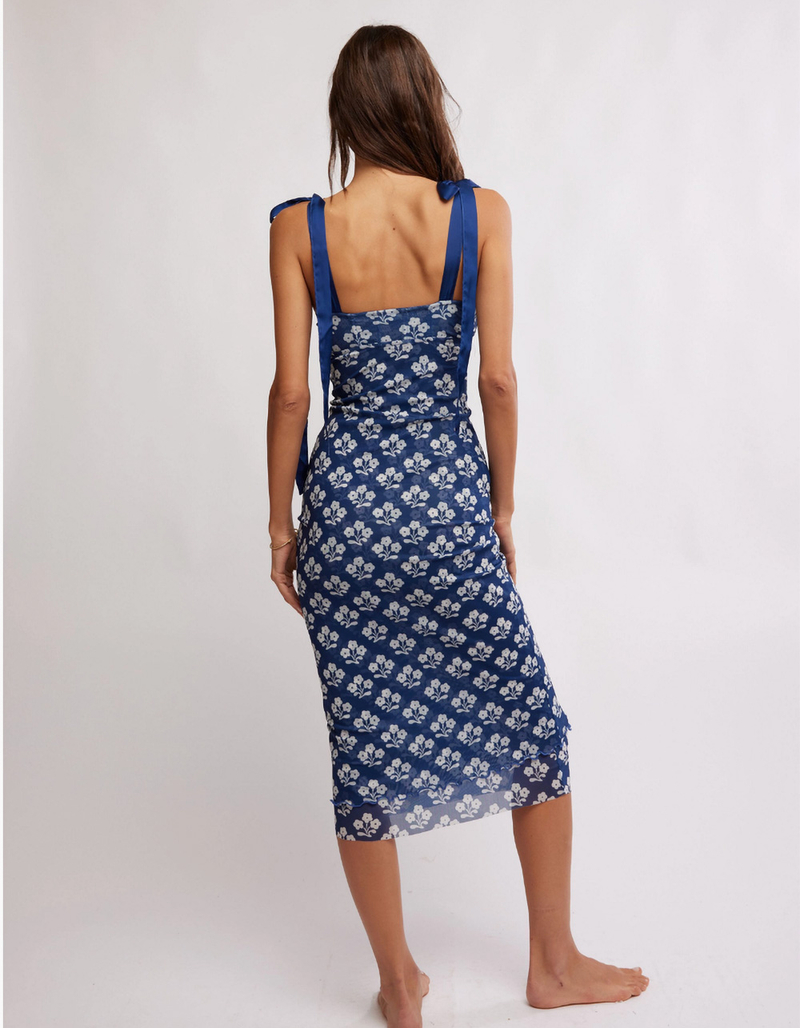 FREE PEOPLE Got Glam Printed Slip Dress - NAVY - XS | Tillys