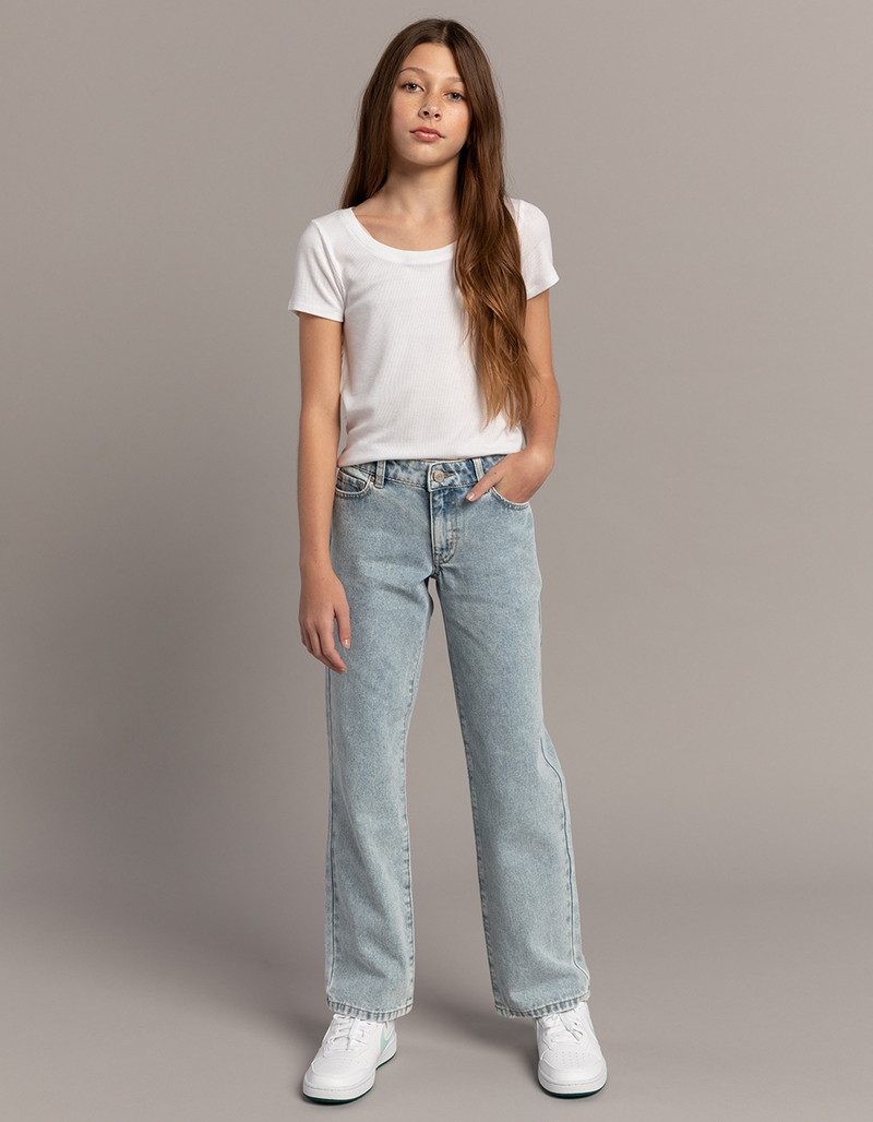 RSQ Girls Low Rise Baggy Jeans - LIGHT WASH - 12 | Tillys