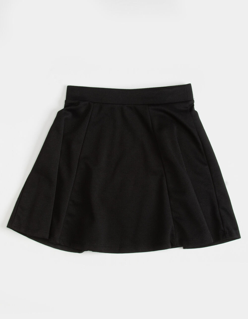 FULL CIRCLE Girls Black Flare Ponte Skirt - BLACK - S | Tillys