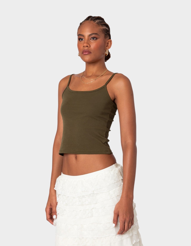 EDIKTED Deanna Tank Top - DK GREEN | Tillys