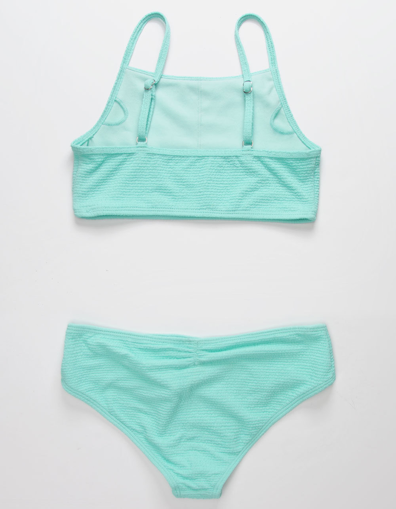 FULL TILT High Neck Textured Girls Bikini Set - MINT - 10 | Tillys