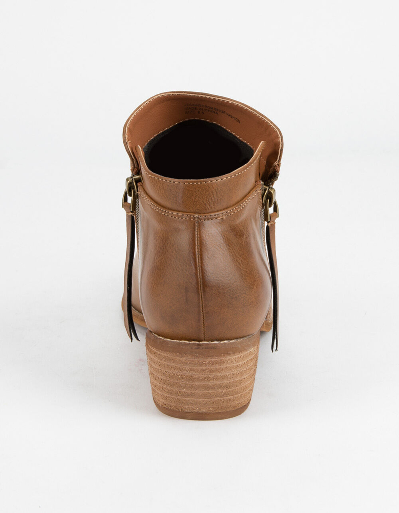 BEAST FASHION Side Zip Womens Bootie - CAMEL - 7 | Tillys