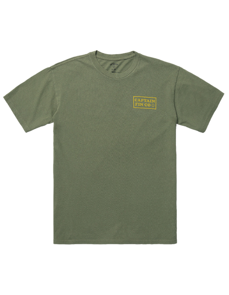 CAPTAIN FIN Patch Logo Mens Tee - MILITARY | Tillys