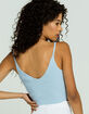 FULL TILT Rib Knit Womens Light Blue Cami - LIGHT BLUE | Tillys