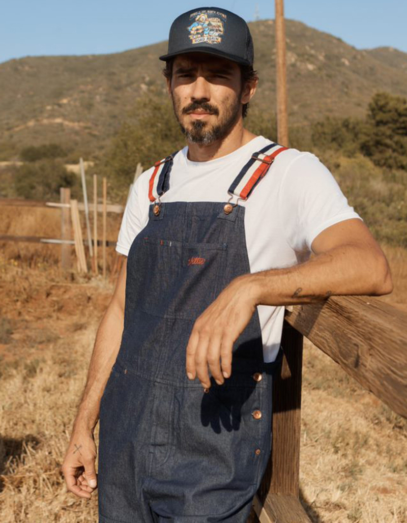 BRIXTON x Willie Nelson Overalls - DENIM - XXL | Tillys