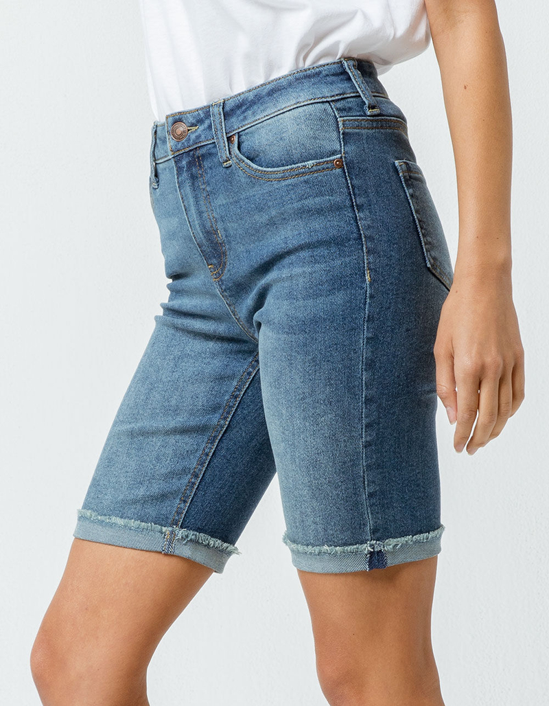 Sky And Sparrow Denim Womens Bermuda Shorts Medium Blast 5 Tillys