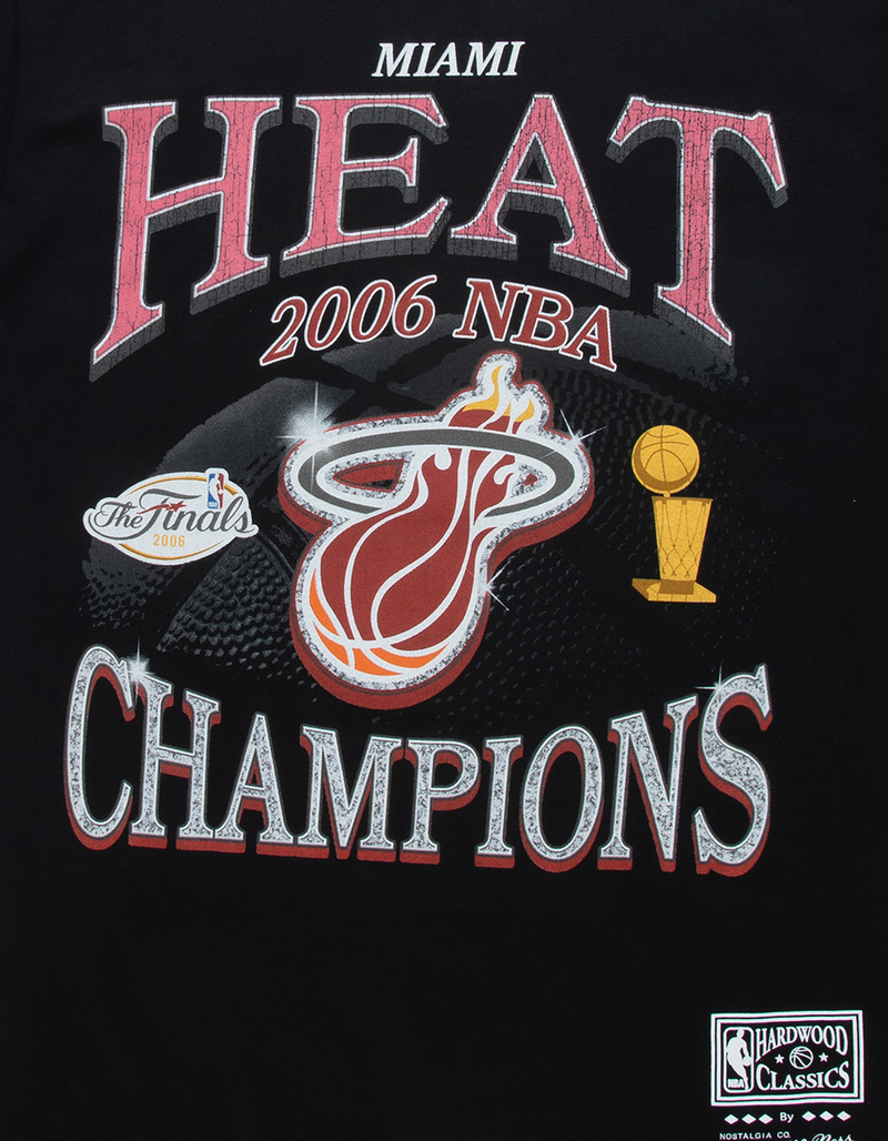 MITCHELL & NESS Miami Heat 2006 Champions Mens Tee - BLACK | Tillys