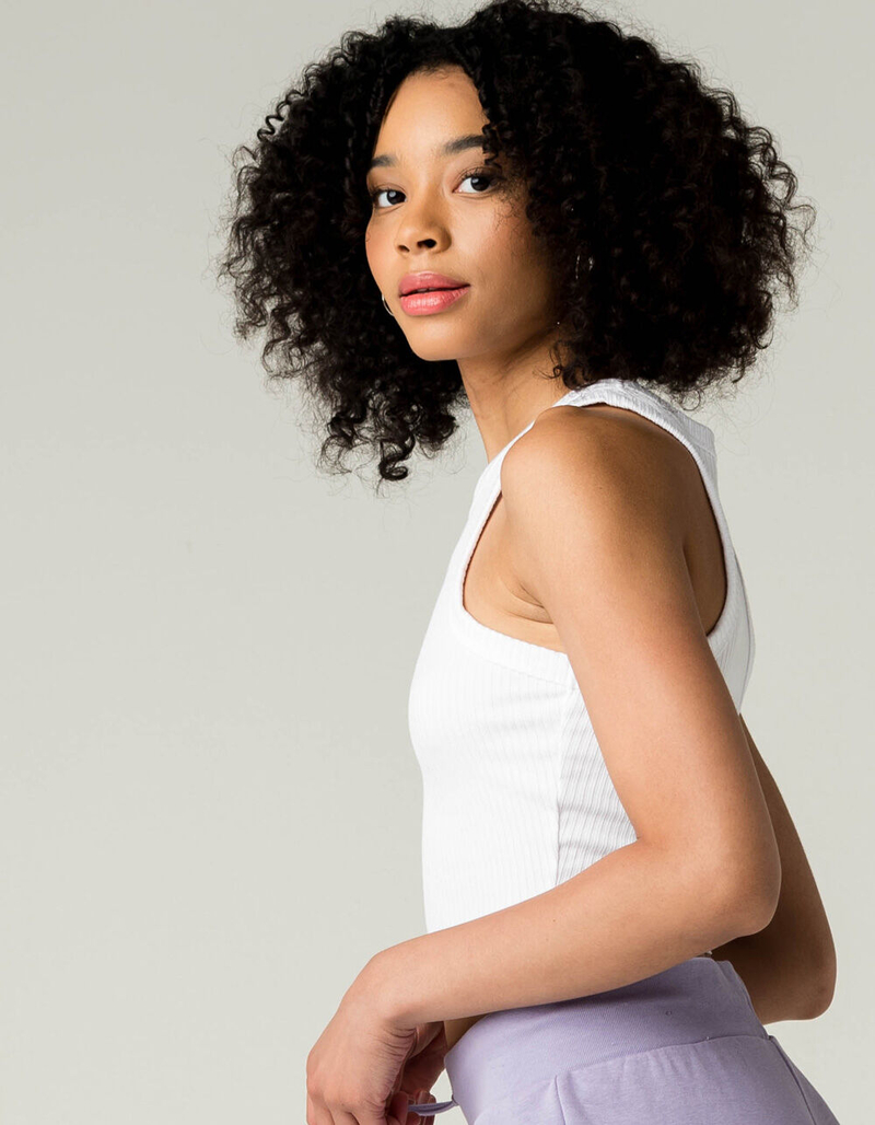 DESTINED High Neck Womens White Racerback Tank - WHITE - XL | Tillys