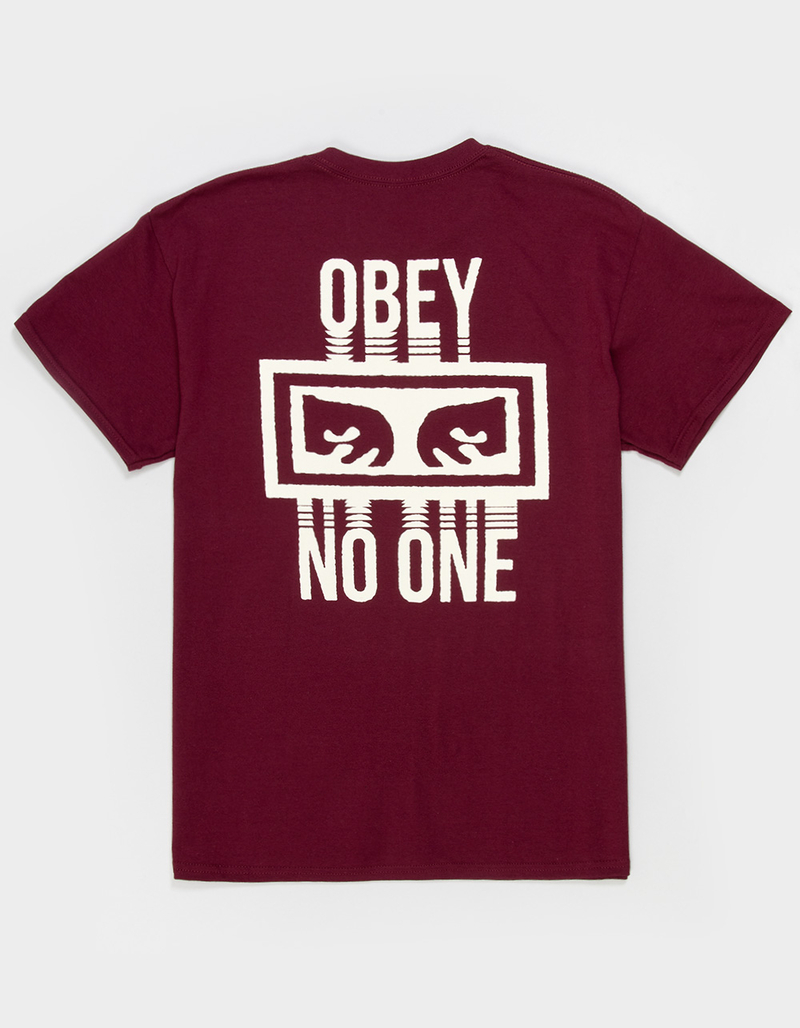 OBEY No One Mens Tee - MAROON - L | Tillys
