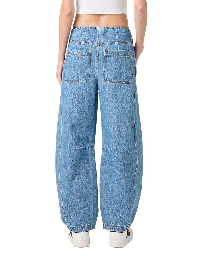 BLANK NYC Drawstring Barrel Carpenter Womens Jeans - BLUE | Tillys