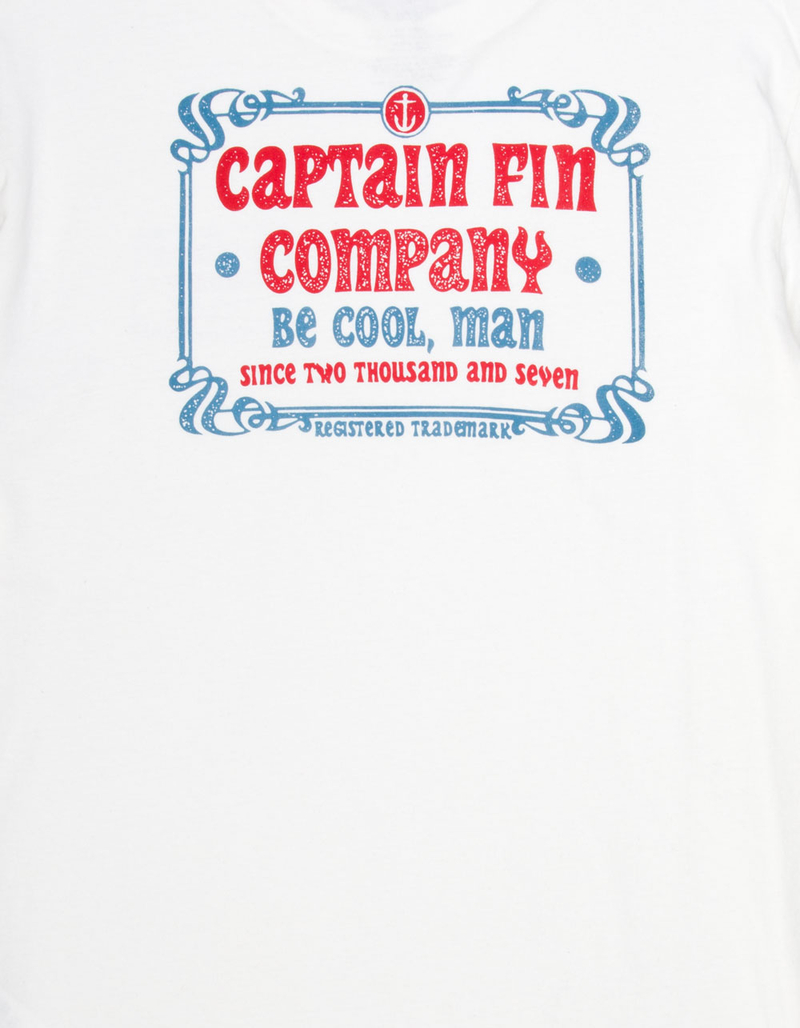CAPTAIN FIN Drainpipes Logo Mens Tee - OFF WHITE - XXL | Tillys