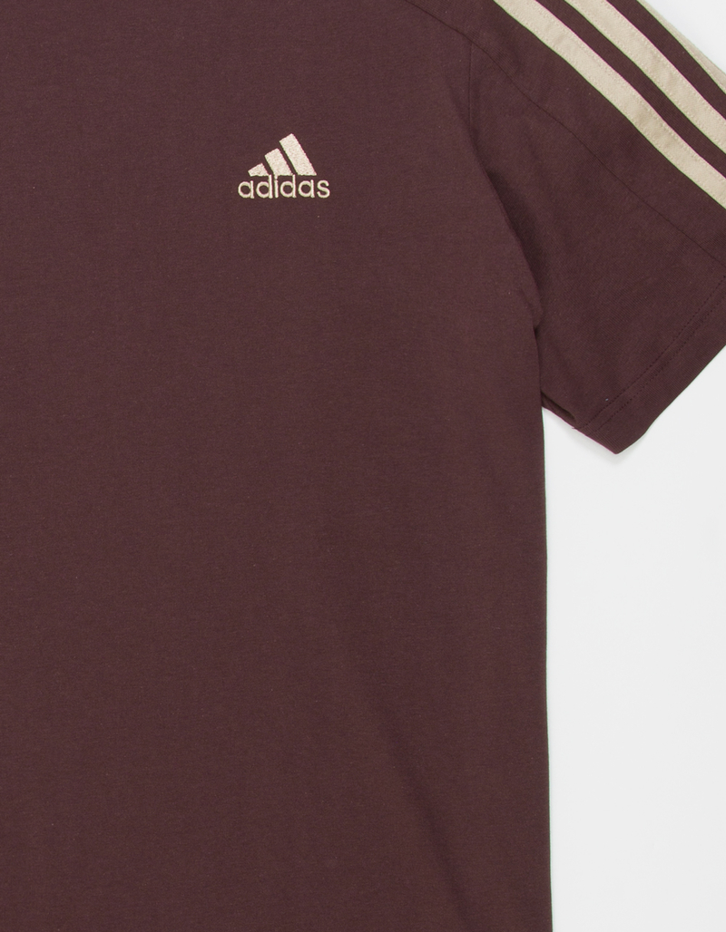 ADIDAS 3 Stripes SJ Mens Tee - BROWN | Tillys