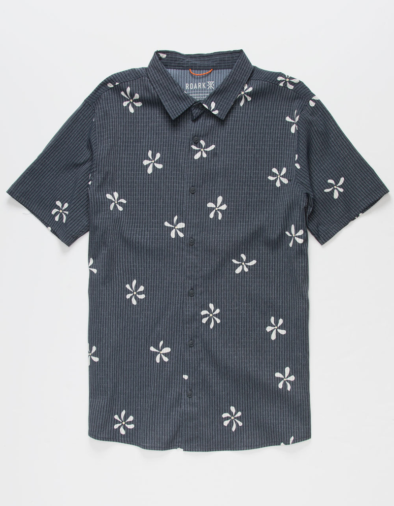 ROARK Bless Up Mens Button Up Shirt - NAVY | Tillys