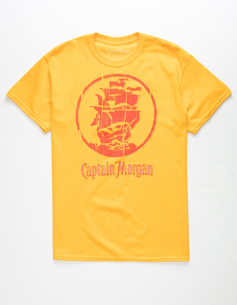 RIPPLE JUNCTION Captain Morgan Ship Mens T-Shirt - GOLD - XL | Tillys