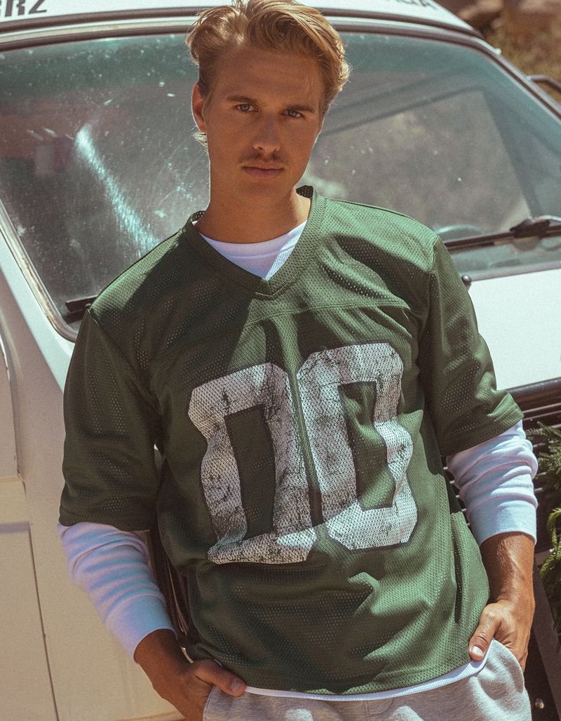 RSQ Mesh Boxy Football Jersey - GREEN | Tillys