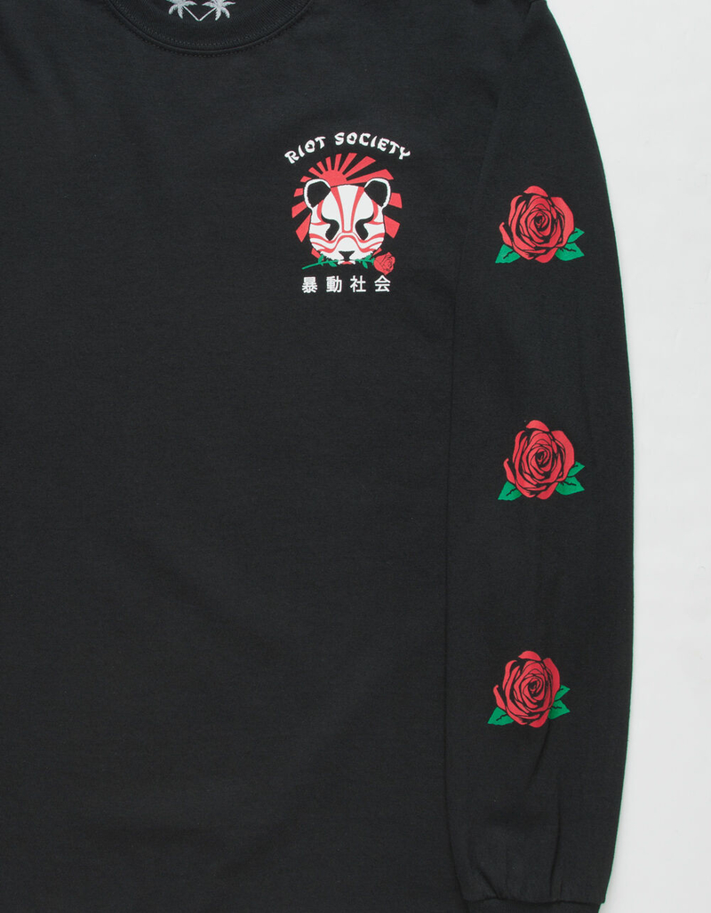 RIOT SOCIETY Kabuki Panda Mens T-Shirt - BLACK | Tillys