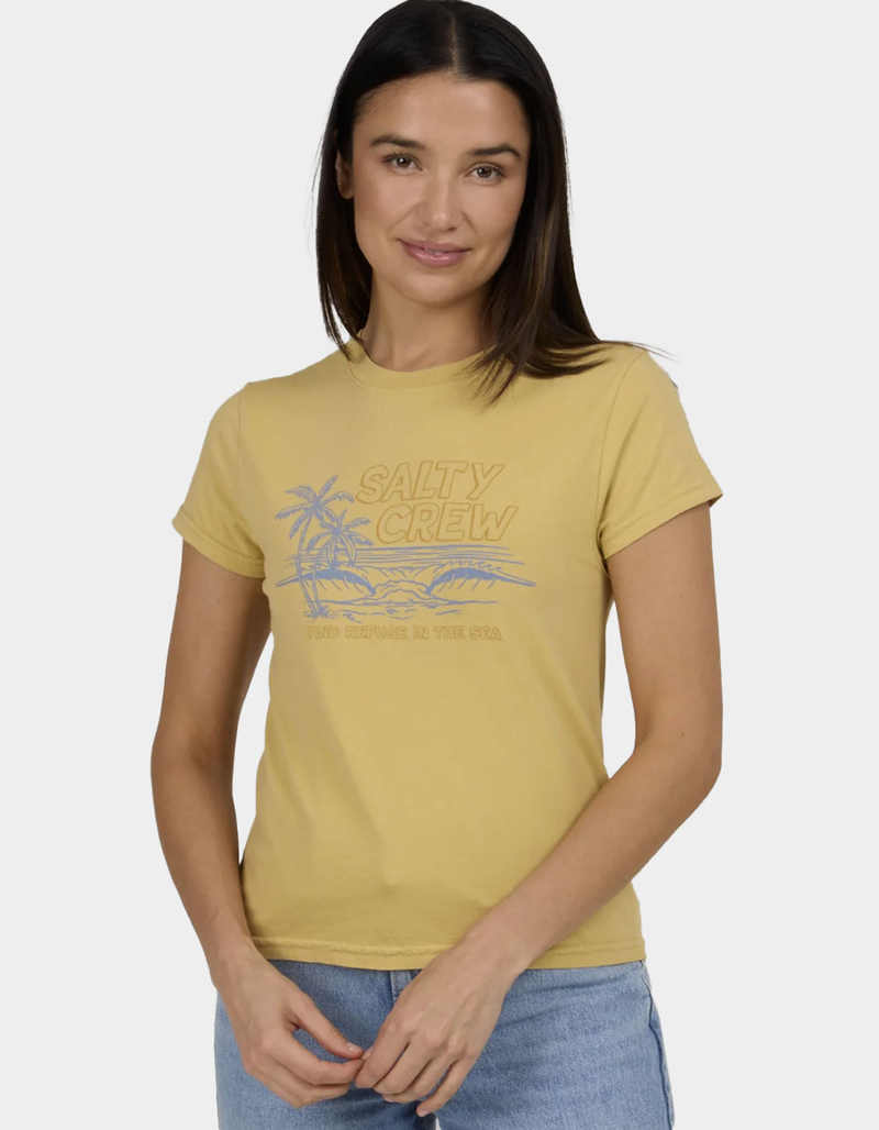 SALTY CREW A Frame Womens Skimmer Tee - YELLOW - M | Tillys