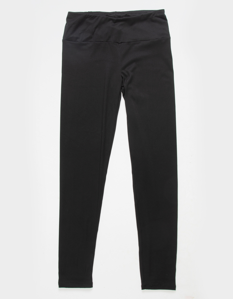 JOLIE & JOY Basic Soft Knit Girls Leggings - BLACK | Tillys
