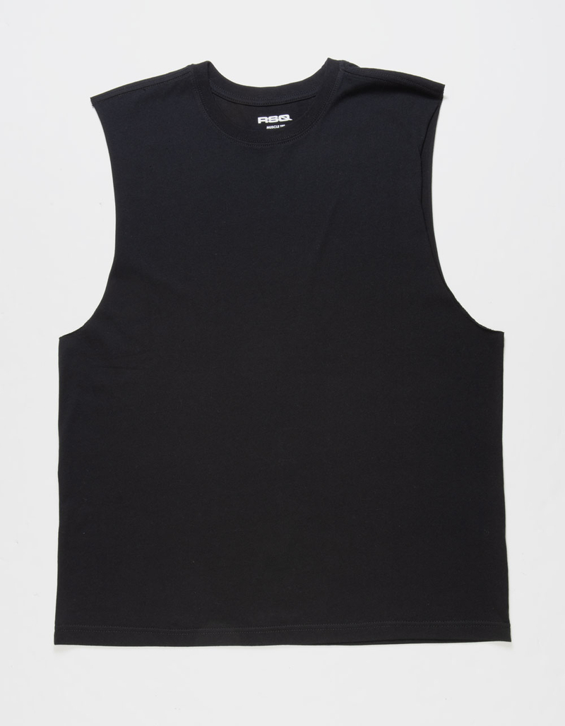 RSQ Mens Solid Muscle Tee - BLACK | Tillys